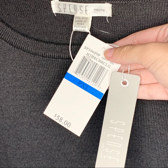 Spense | Sweaters | Nwt Spense Heather Charcoal Sweater | Poshmark